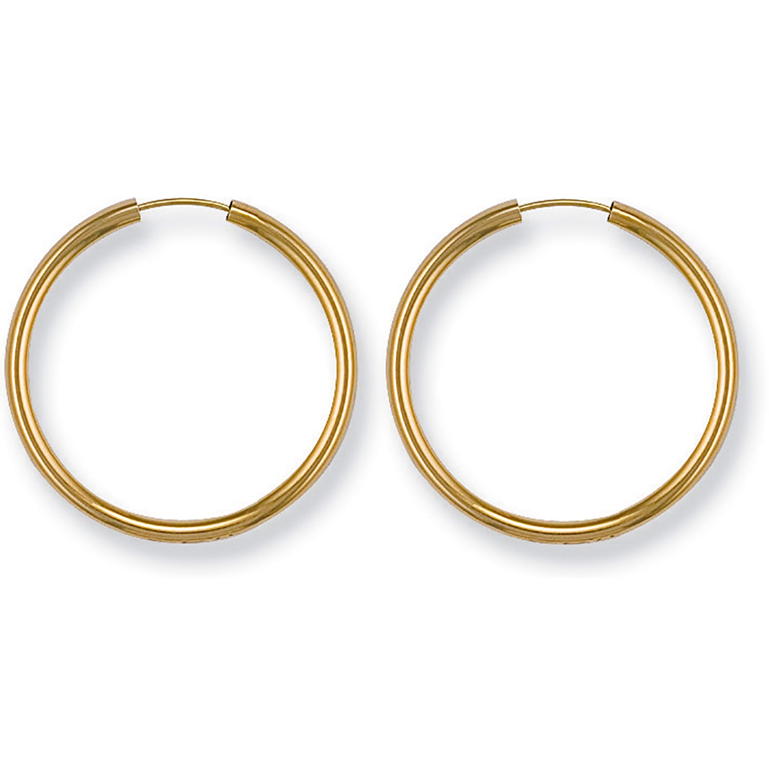 9ct Yellow Gold 27mm Sleepers – Claro Jewels