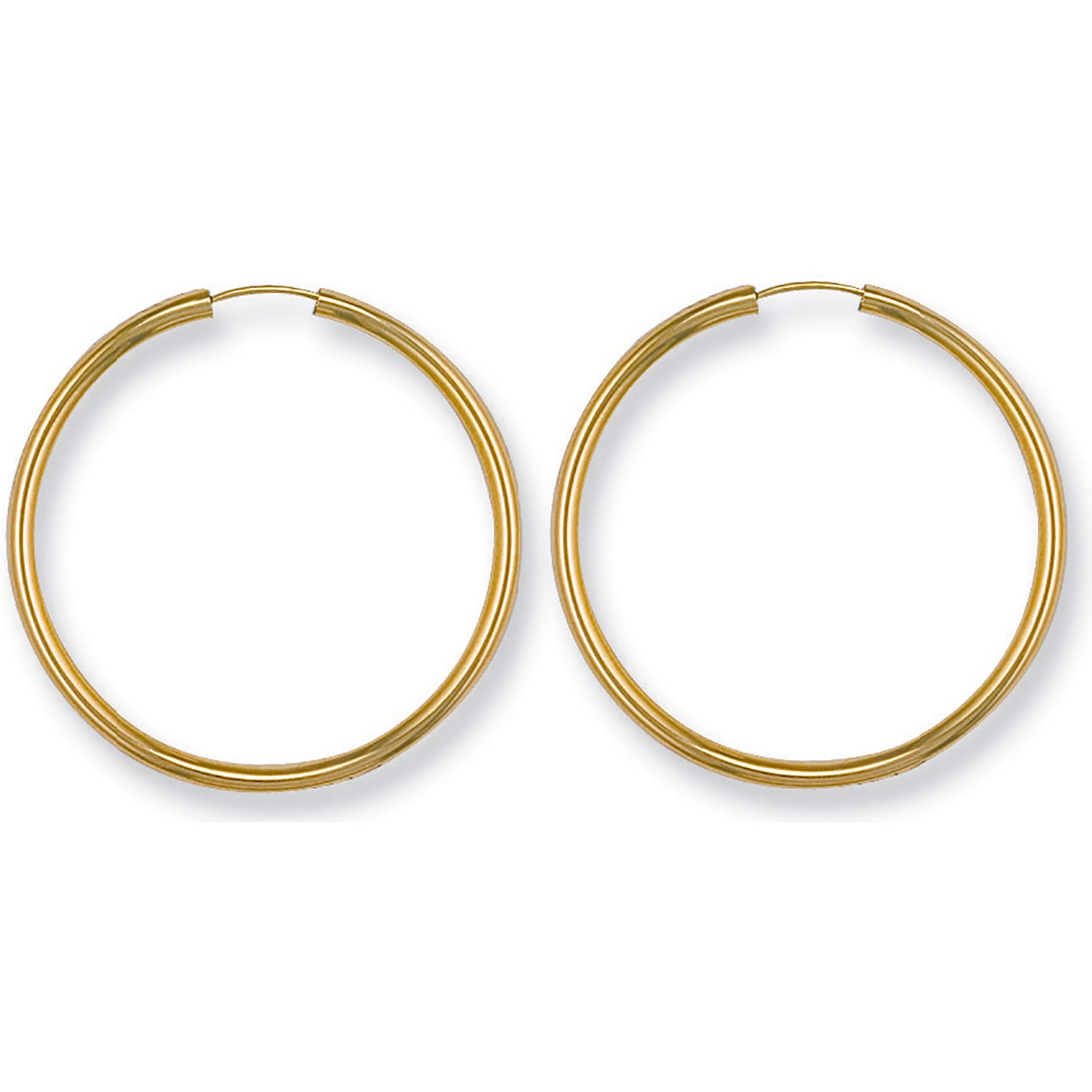 9ct Yellow Gold 34mm Sleepers – Claro Jewels